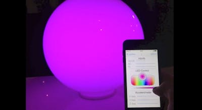 Smartphone controlled mood light - Hackster.io